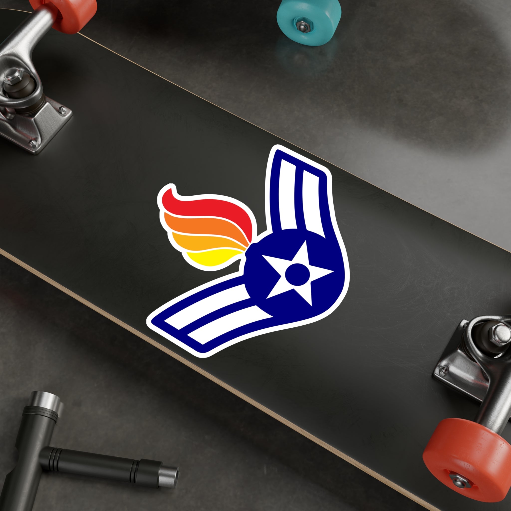 USAF AMMO Airman First Class A1C E-3 Rank Color Kiss-Cut Vinyl Indoor ...