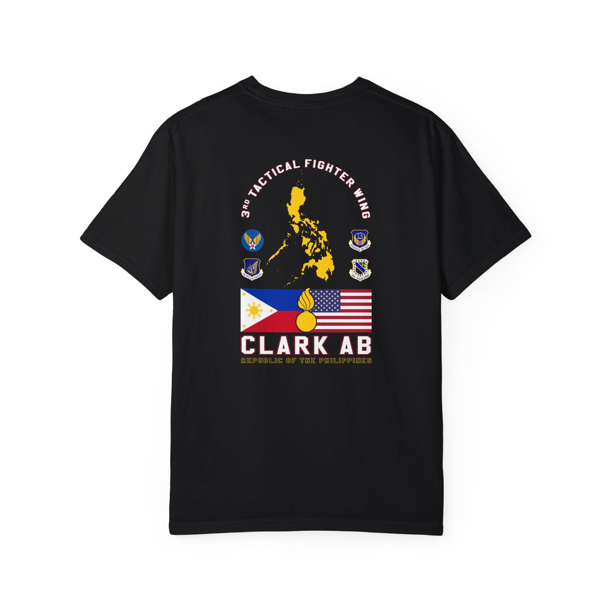Clark AB AMMO Shirt With Patches Unisex Garment-Dyed T-shirt – AMMO ...