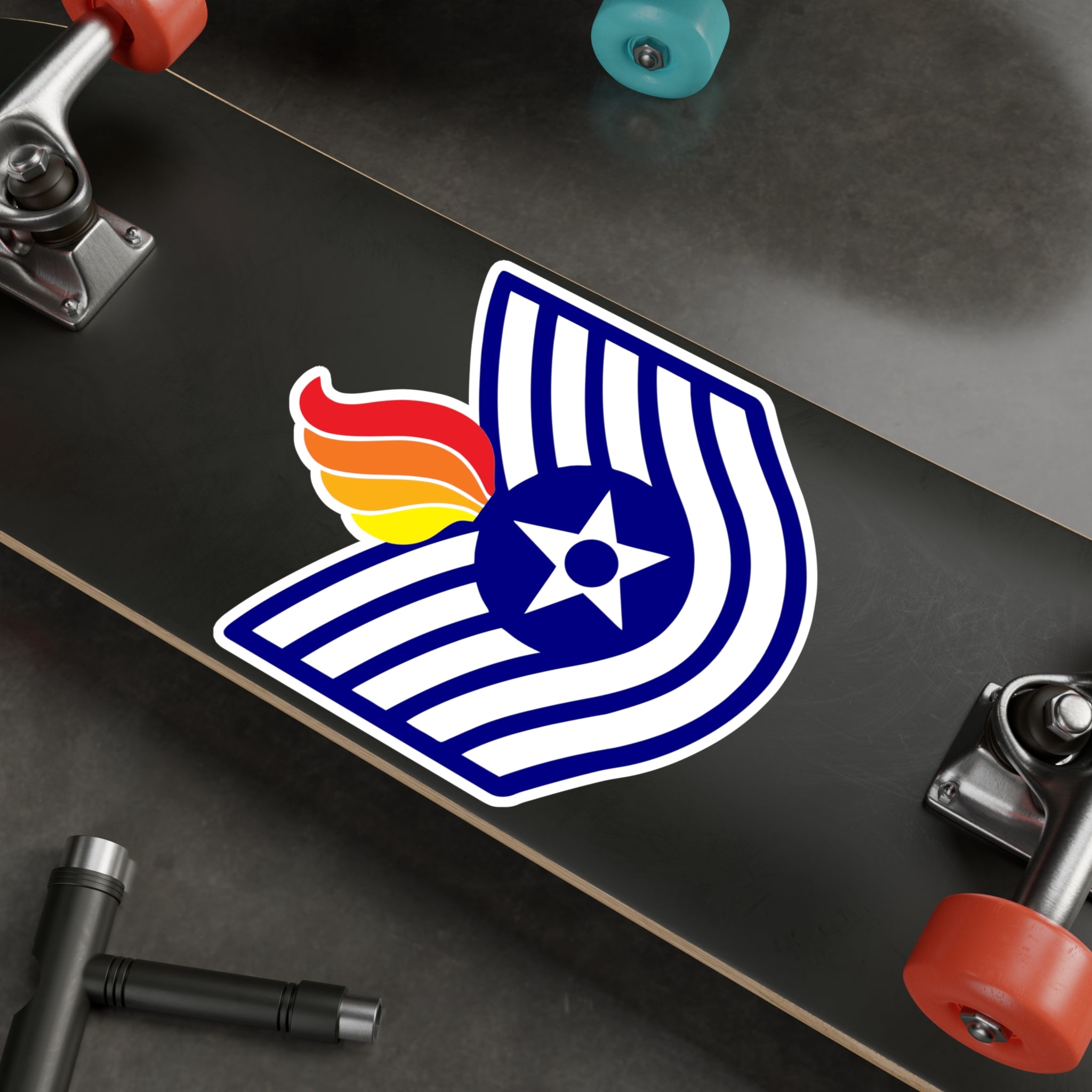 USAF AMMO Technical Sergeant TSgt E-6 Rank Color Kiss-Cut Vinyl Indoor ...