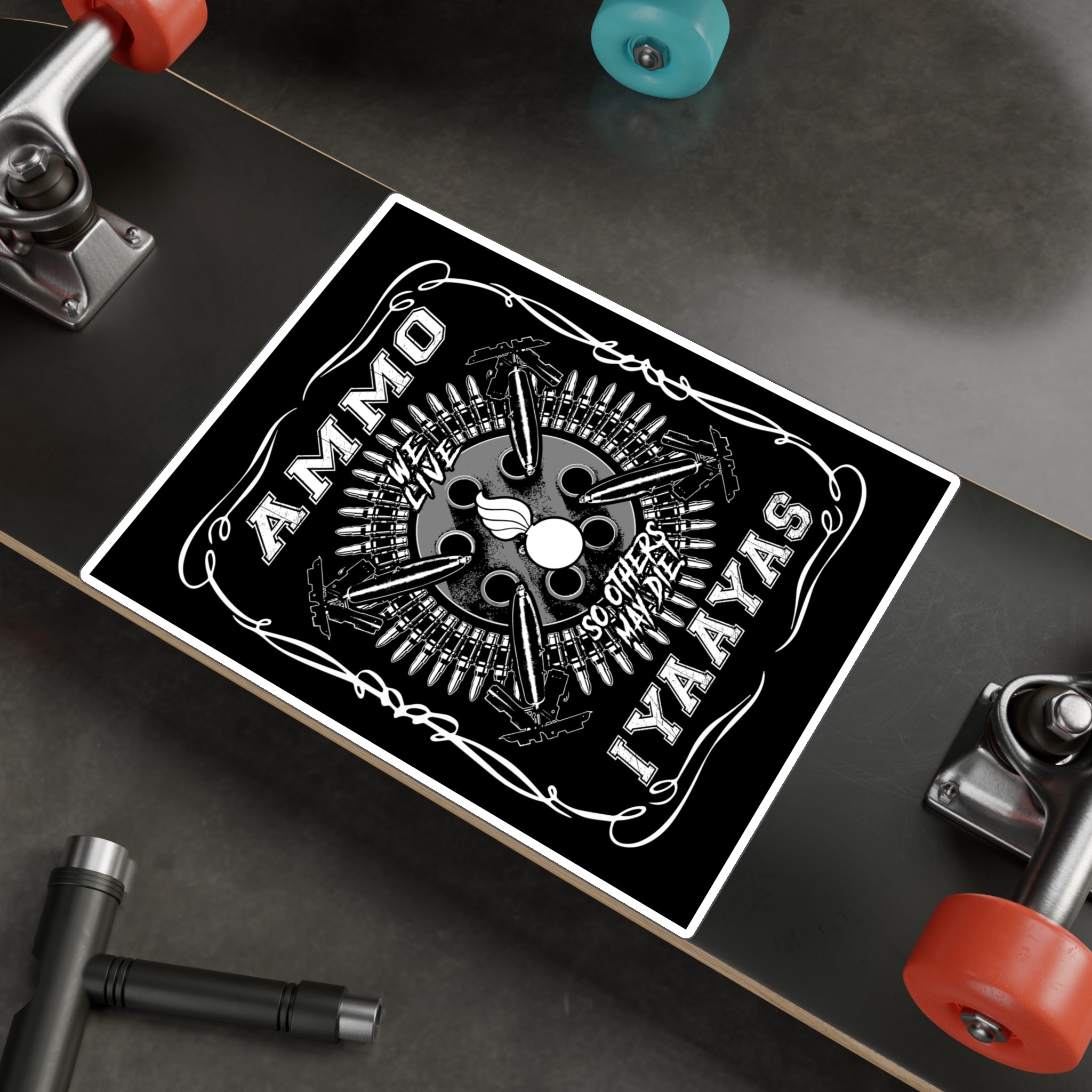 USAF AMMO GAU-8 Bullets Circular Pisspot IYAAYAS Kiss-Cut Vinyl Decals ...