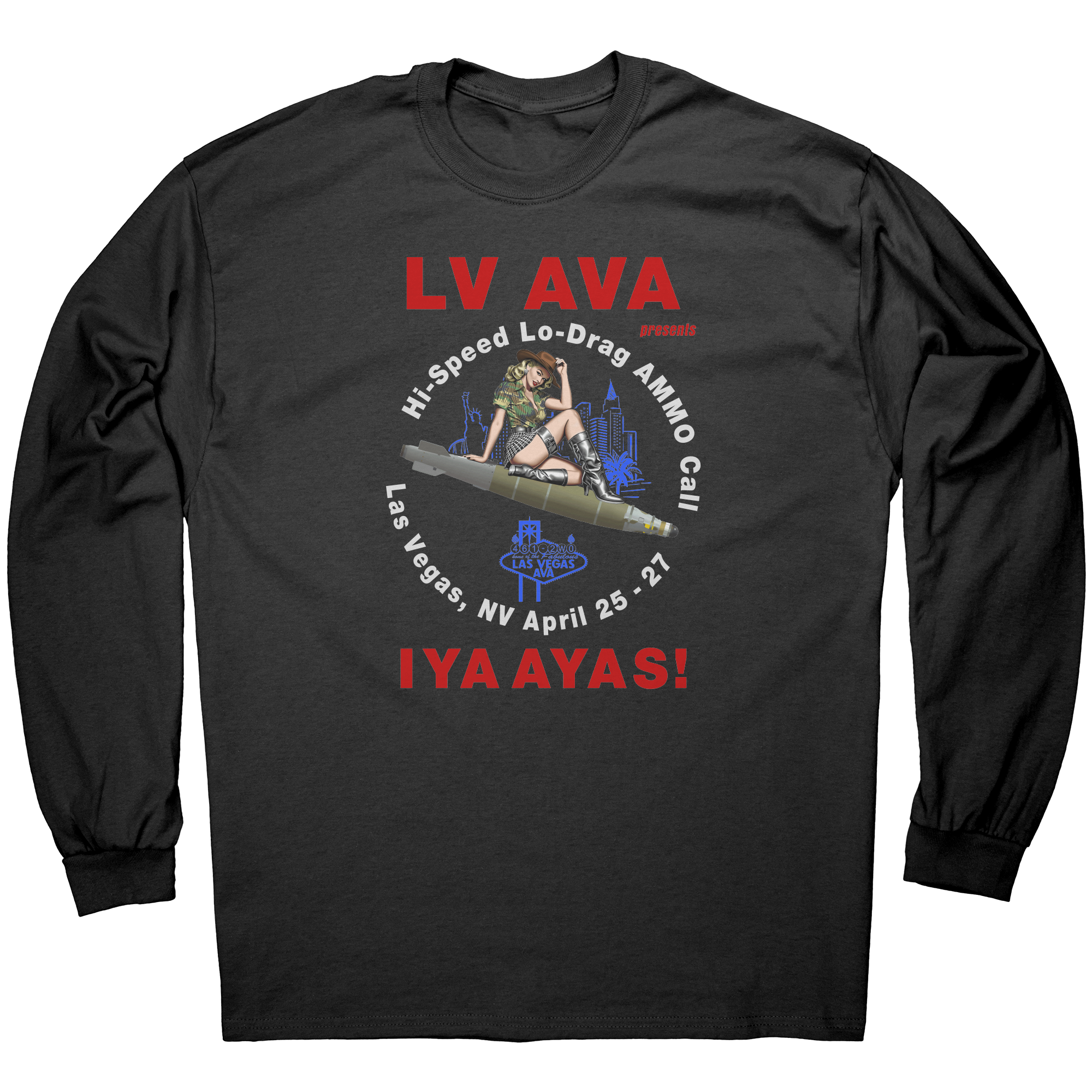 LV AVA Hi-Speed Lo-Drag AMMO Call Pin-Up Girl Riding LJDAM April 2025 ...