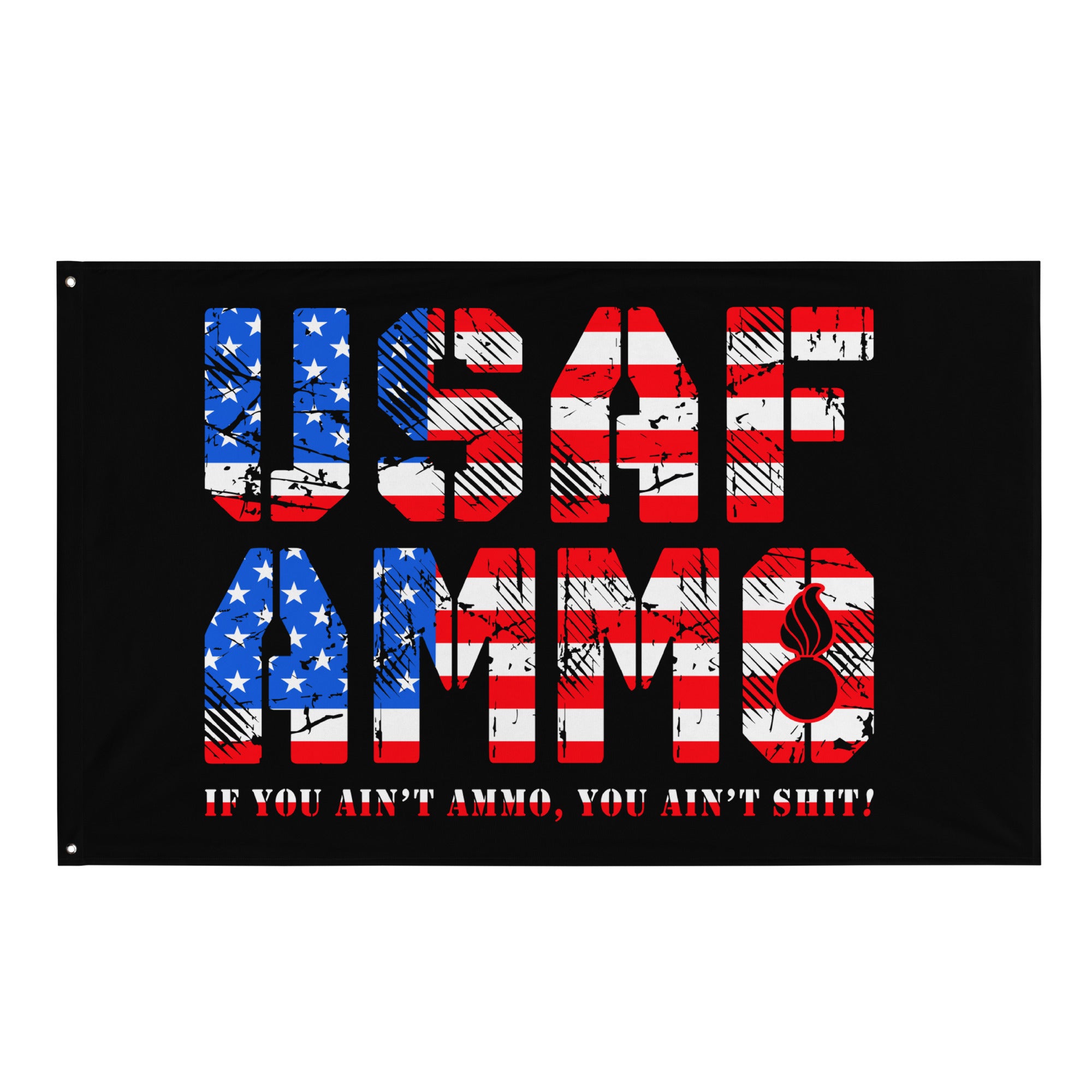 USAF AMMO American Flag Letters With IYAAYAS Spelled Out and Pisspot I ...