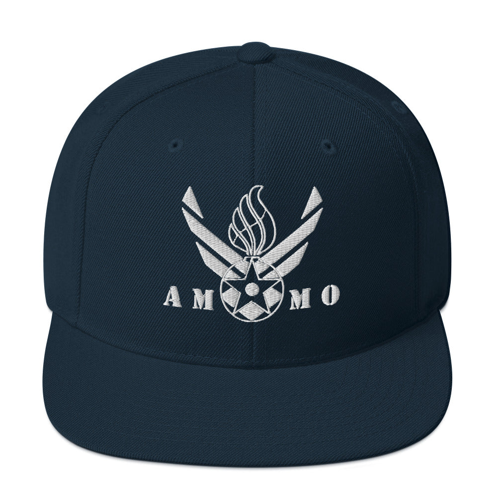 USAF Vector Logo Combined With Pisspot and word AMMO Embroidered Snapb ...