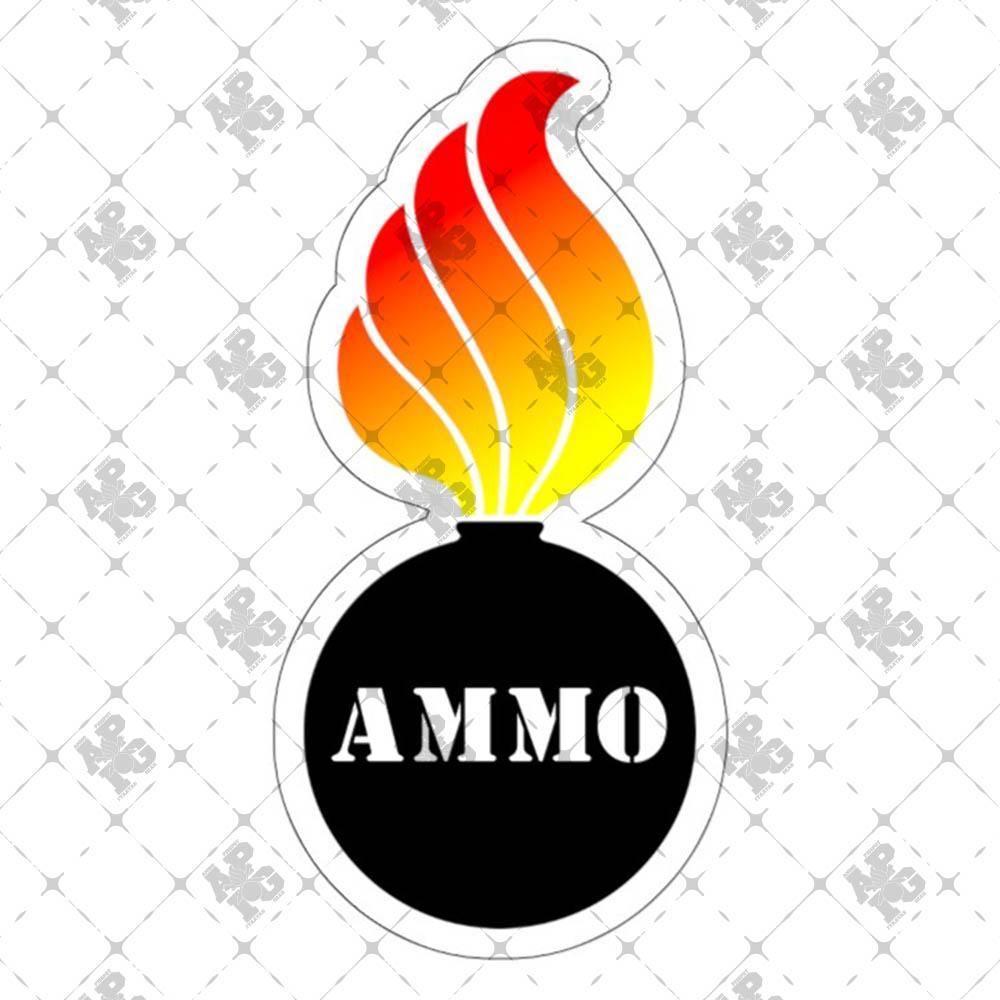 Basic AMMO Pisspot With Word AMMO In the Shell Outdoor and Indoor Viny ...