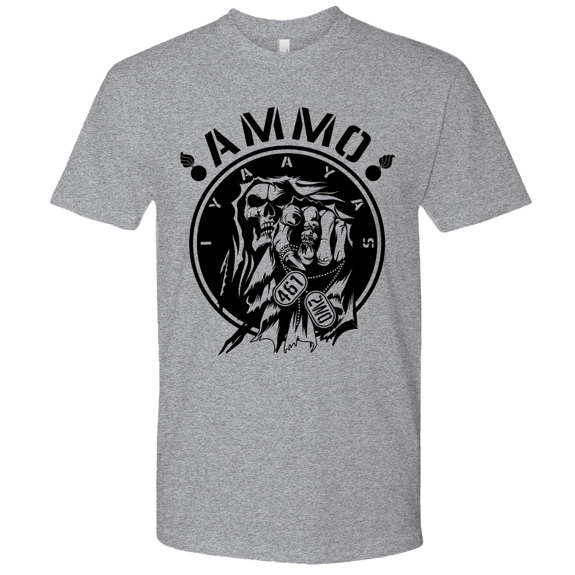 AMMO Grim Reaper Pointing 461 2W0 IYAAYAS Circular Coin Style Logo Uni ...