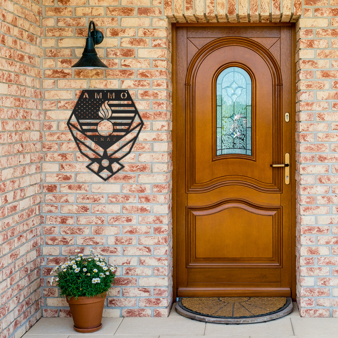 USAF AMMO Pisspot Stars Stripes AF Vector With Pentagon Shape Die Cut ...